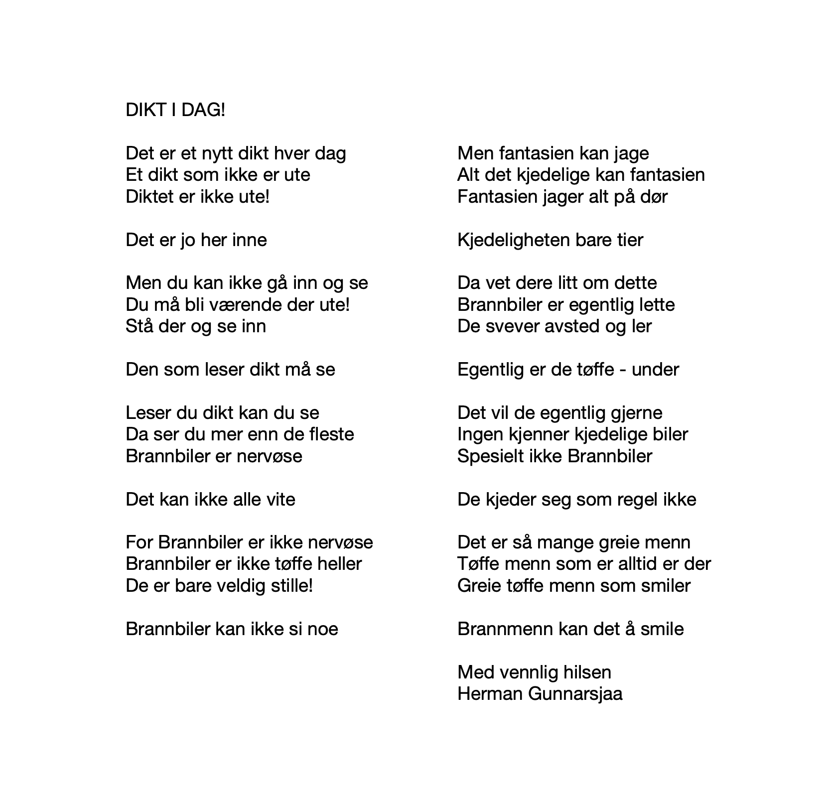 dikt i dag!